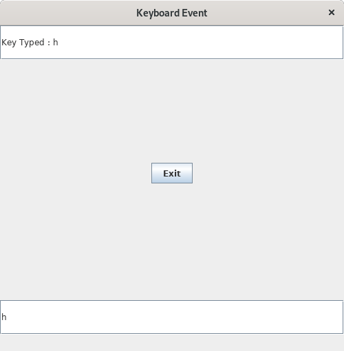 Java Program To Handle Keyboardevent Sanfoundry