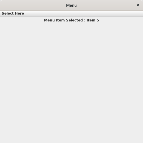 Java Program To Create A Menu And Menu Bar Sanfoundry