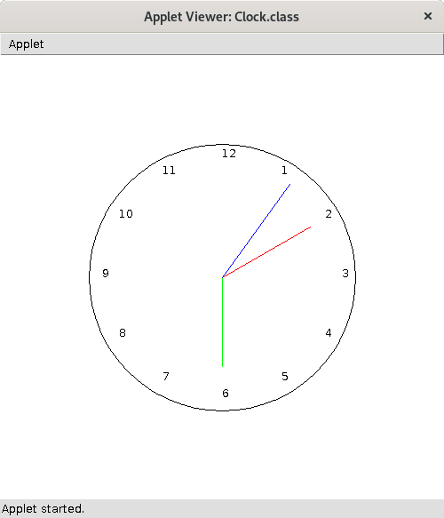 Java Program To Display Clock Using Applet Sanfoundry