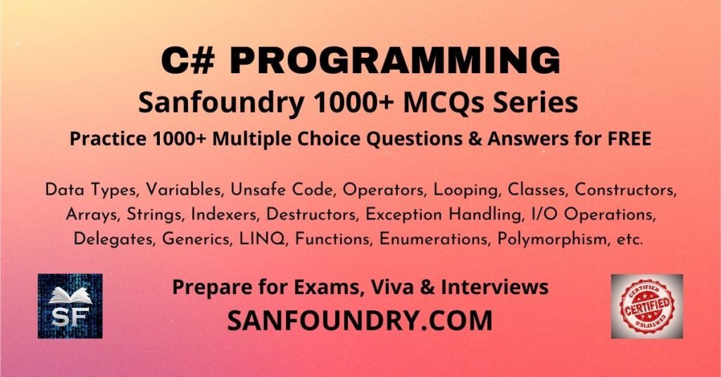 1000 C Mcqs For Freshers And Experienced Sanfoundry